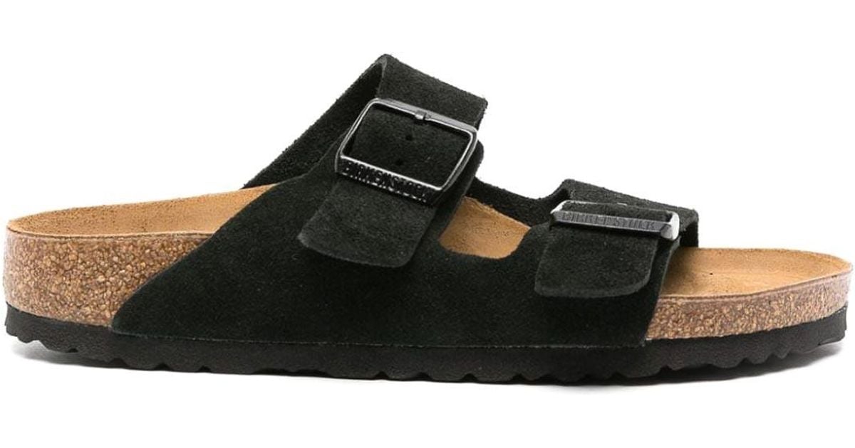 Birkenstock Suede Sandals in Black | Lyst UK