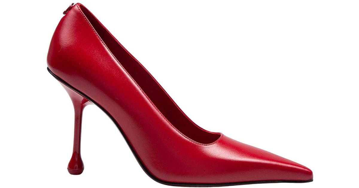 Jimmy Choo Ruby Leather Pumps in Red | Lyst