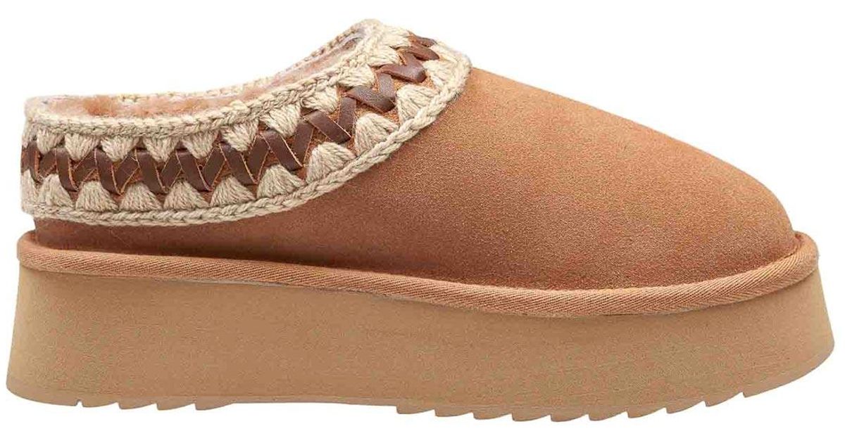 Mou Clog Platform in Brown | Lyst