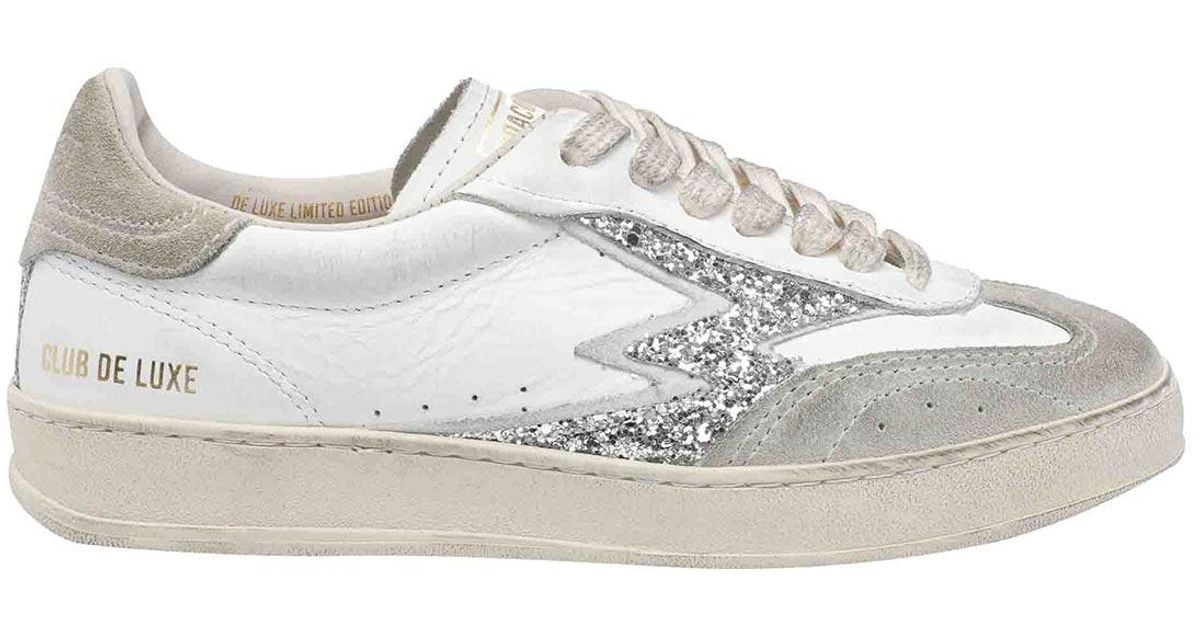Moa Concept Club Deluxe Logo Glitter Sneakers in White | Lyst UK