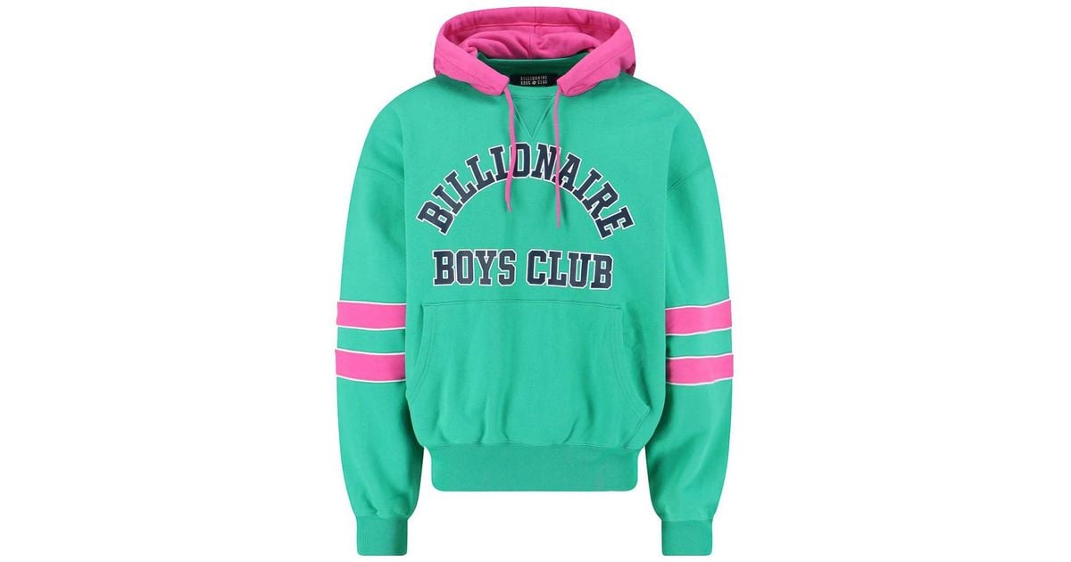 Billionaire Logo Hooded Sweatshirt in Green for Men | Lyst UK