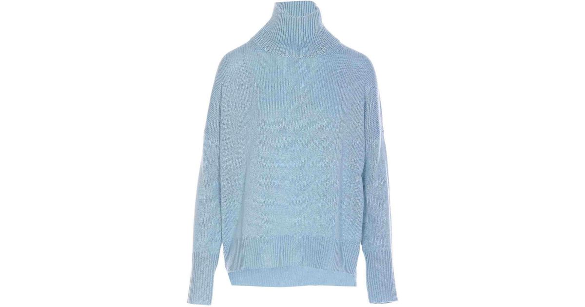 Lisa Yang Powder Heidi Sweater in Blue | Lyst