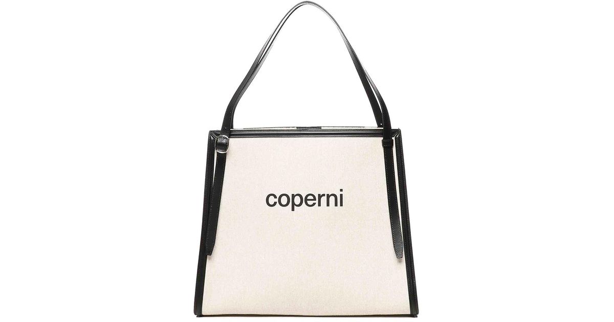 Coperni Logo Tote Bag in Natural | Lyst