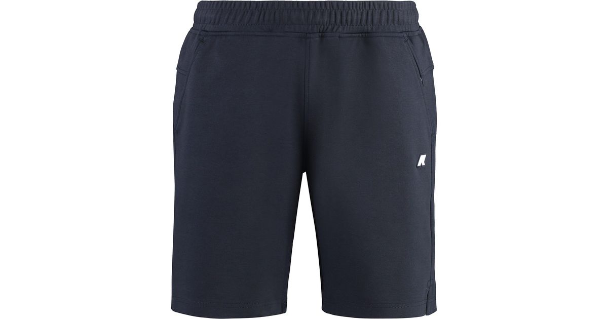 K-Way Keny Cotton Bermuda Shorts in Blue for Men | Lyst UK