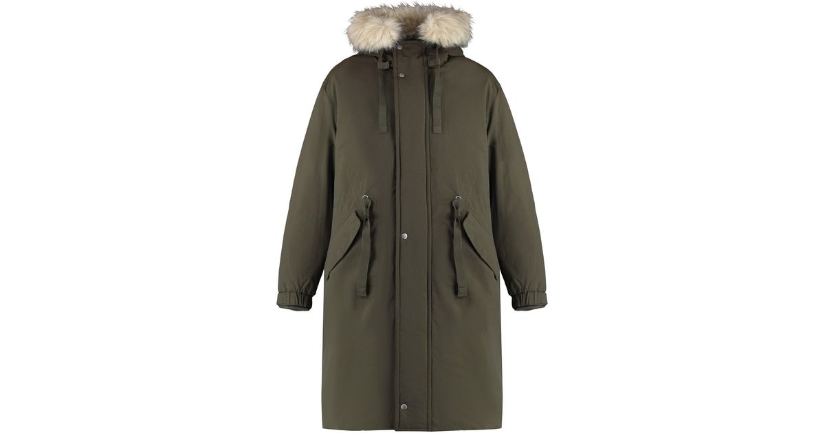 GANT Technical Fabric Parka in Green for Men | Lyst