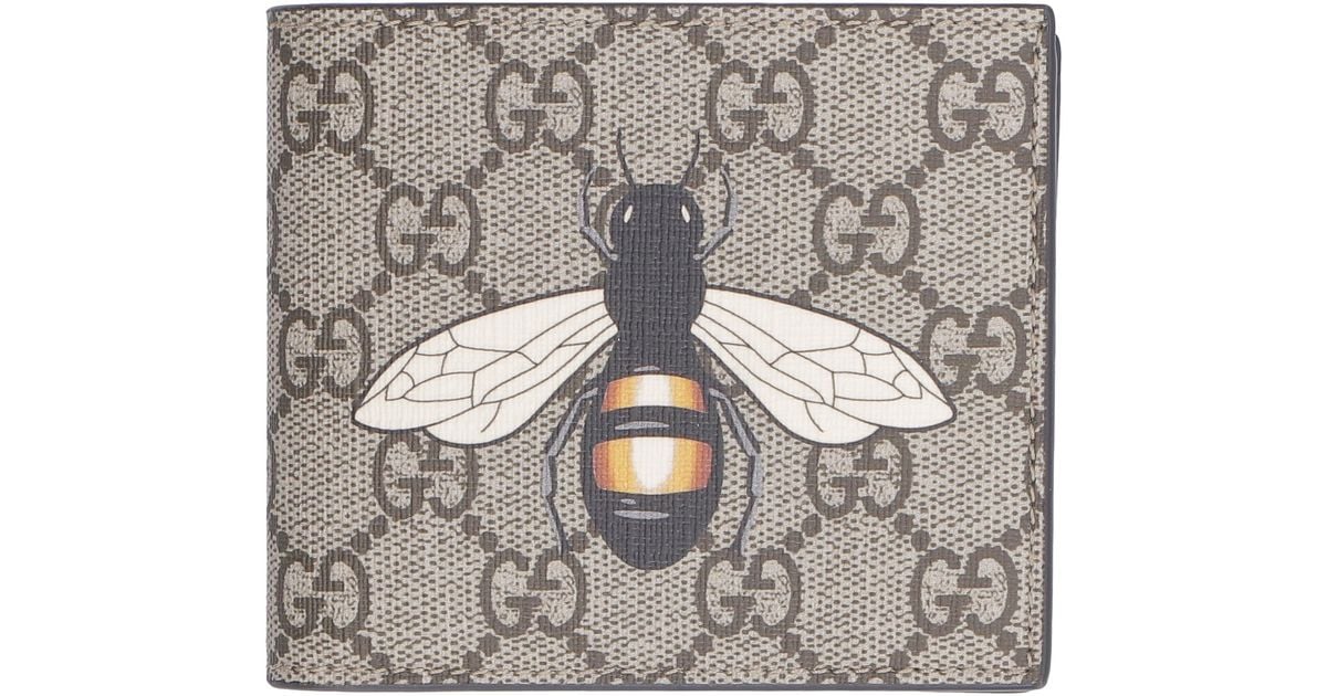 Gucci GG And Bee-print Mesh Hat in Natural for Men | Lyst