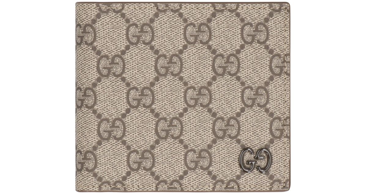 Gucci Wallet Gg in Grey for Men | Lyst UK