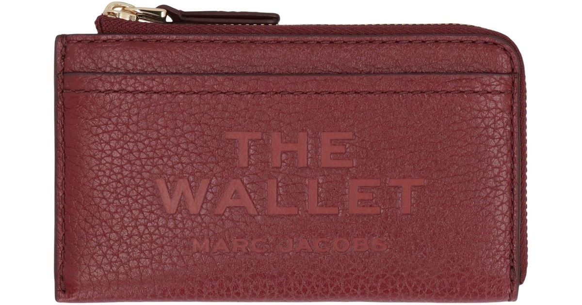 Marc Jacobs The Top Zip Multi Wallet Leather in Purple | Lyst UK