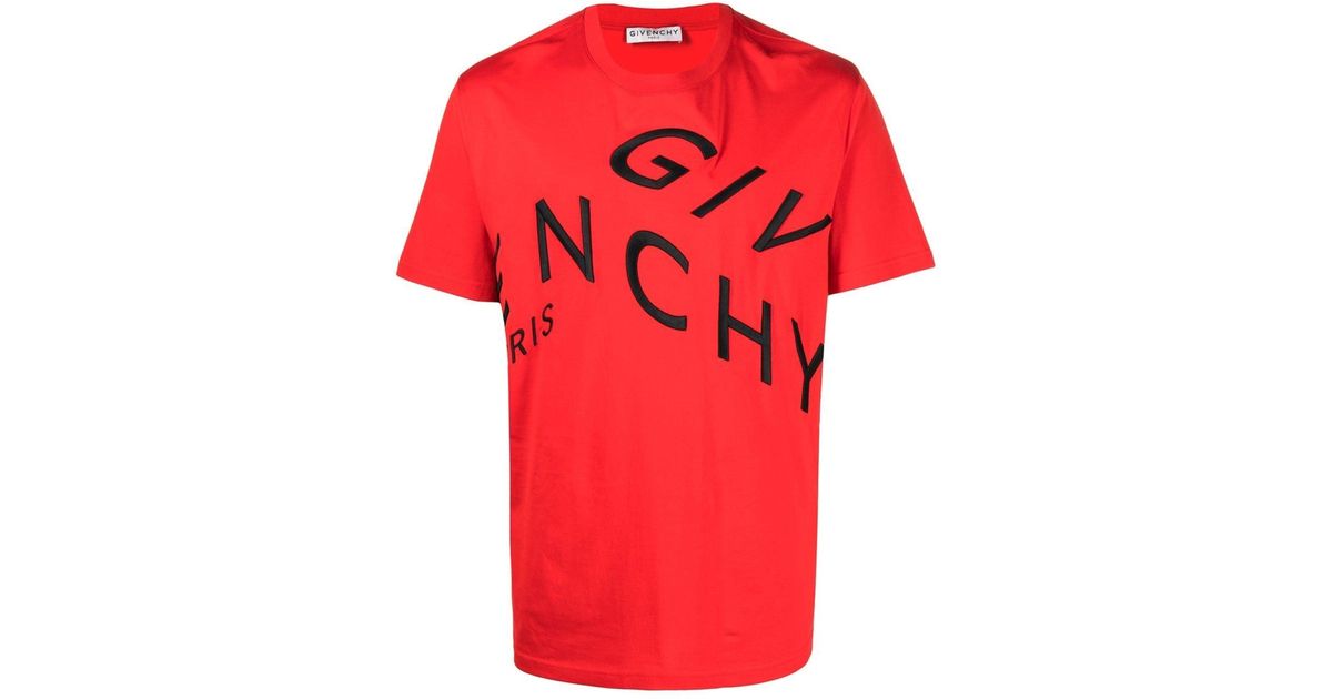 Givenchy Refracted Embroidered Logo Oversized T-Shirt for Men | Lyst