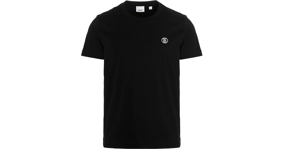 Burberry Parker Tb Circle Logo T-Shirt in Black for Men | Lyst UK
