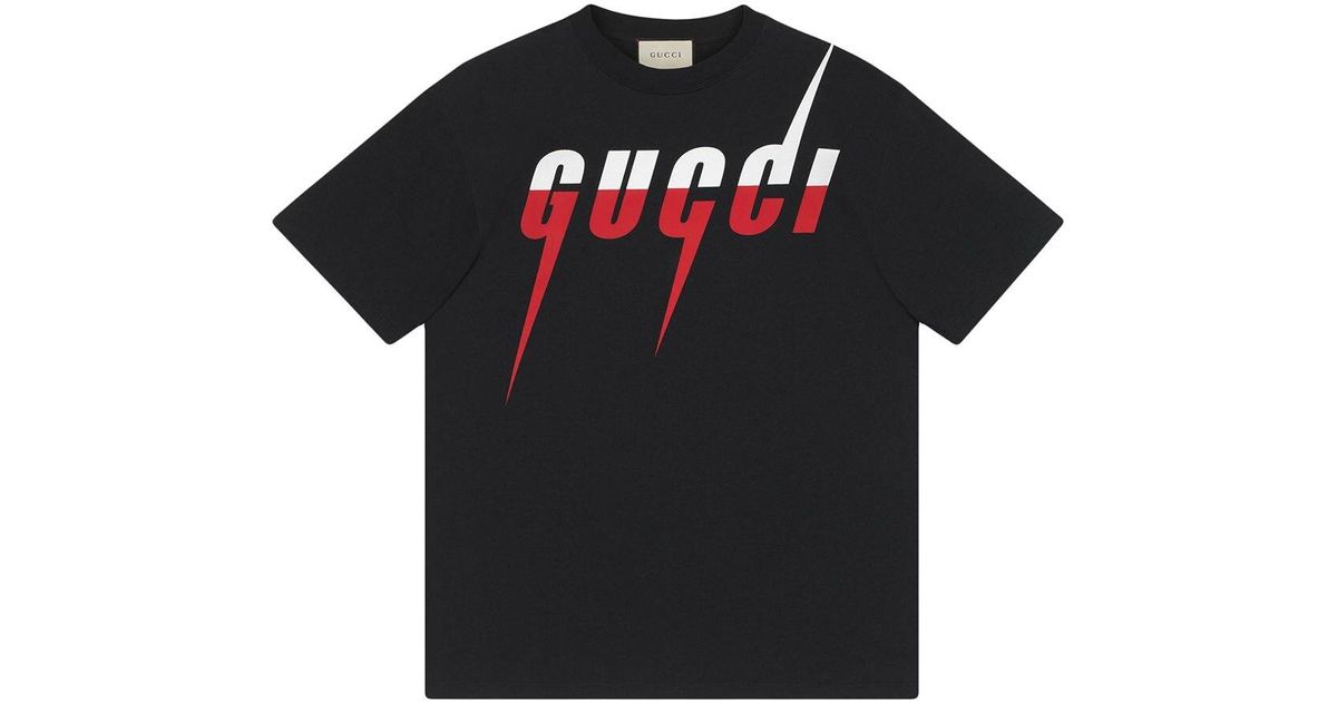 Gucci Blade Print T-Shirt in Black for Men | Lyst UK