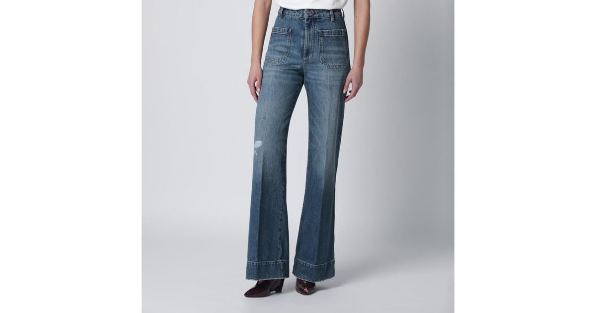 Victoria Beckham New Alina Jeans in Blue | Lyst UK
