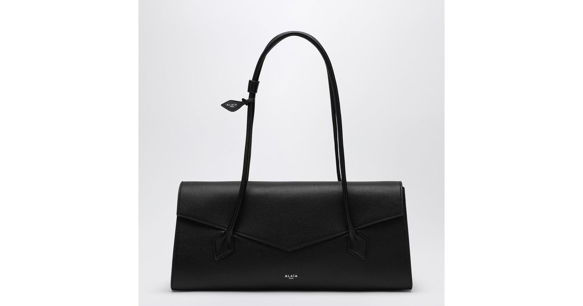 Alaïa Le Teckel Tote Bag With Flap in Black | Lyst