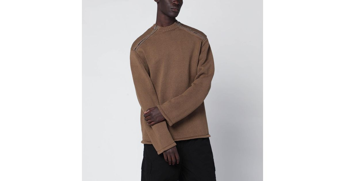 OAMC Dark Cotton Sweater in Brown for Men | Lyst UK