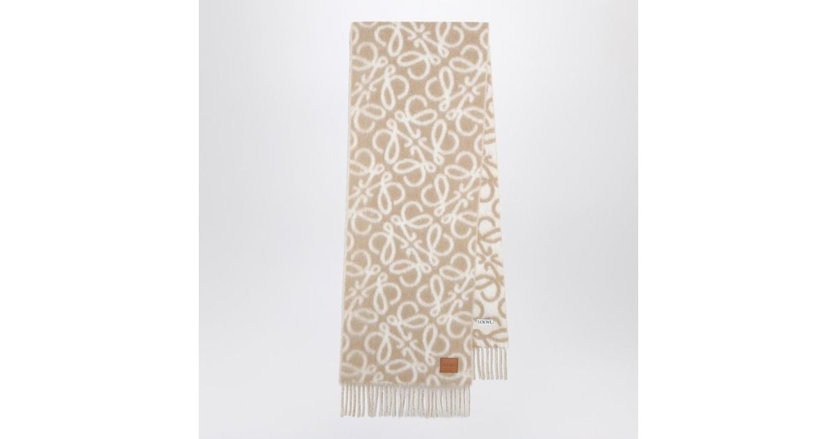 Loewe Scarf in Natural | Lyst UK