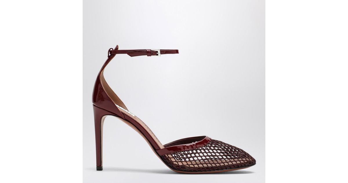 Alaïa High Dark Mesh Pumps in Brown | Lyst UK