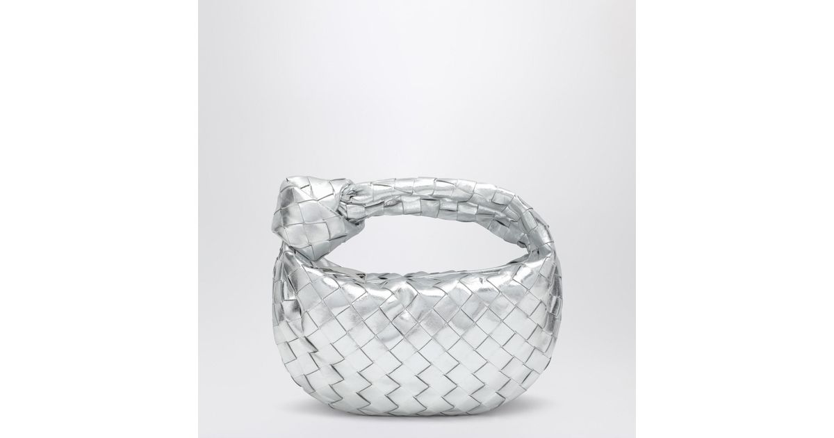 Bottega Veneta Lic Silver Mini Jodie Bag in Metallic | Lyst