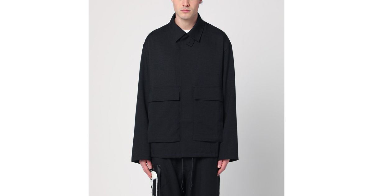 Y-3 Sport Uniform Patch Jacket in Black for Men | Lyst