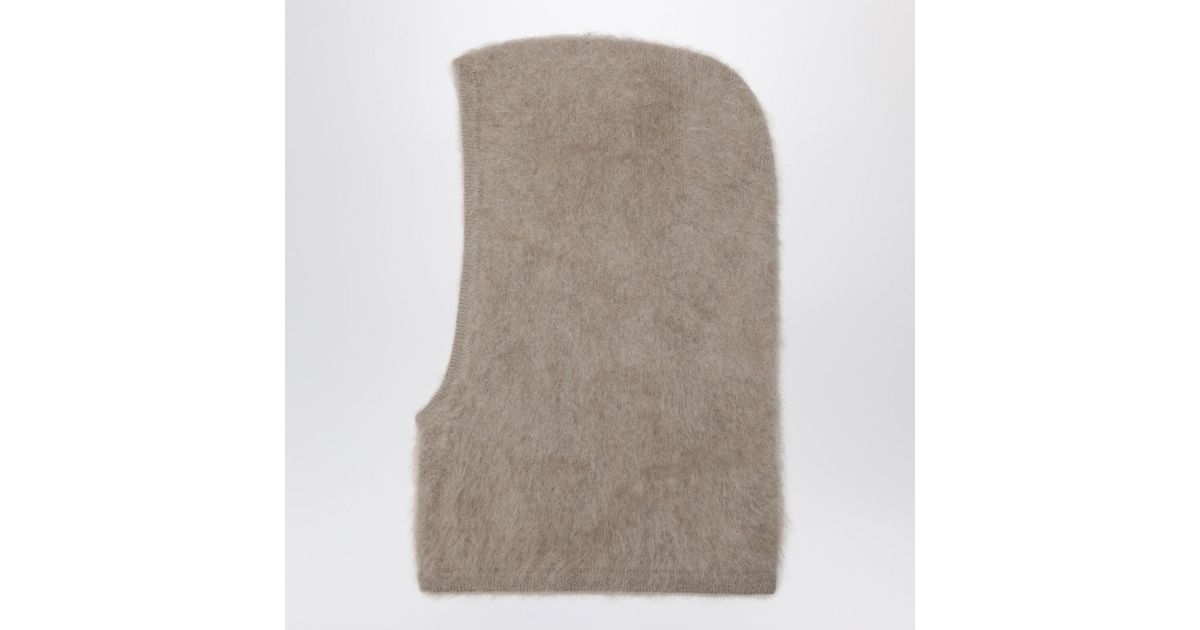 Almada Label Wool And Cashmere Balaclava In Greige in Brown | Lyst