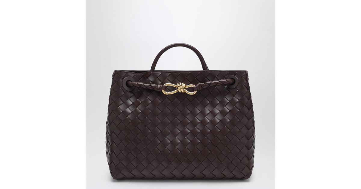 Bottega Veneta Andiamo Medium Bag in Black | Lyst UK
