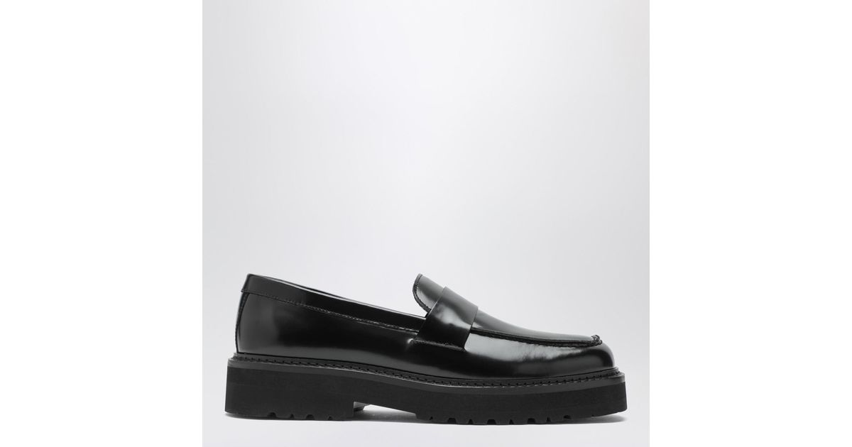 VINNY'S Leather Peeters Moccasins in Black for Men | Lyst UK