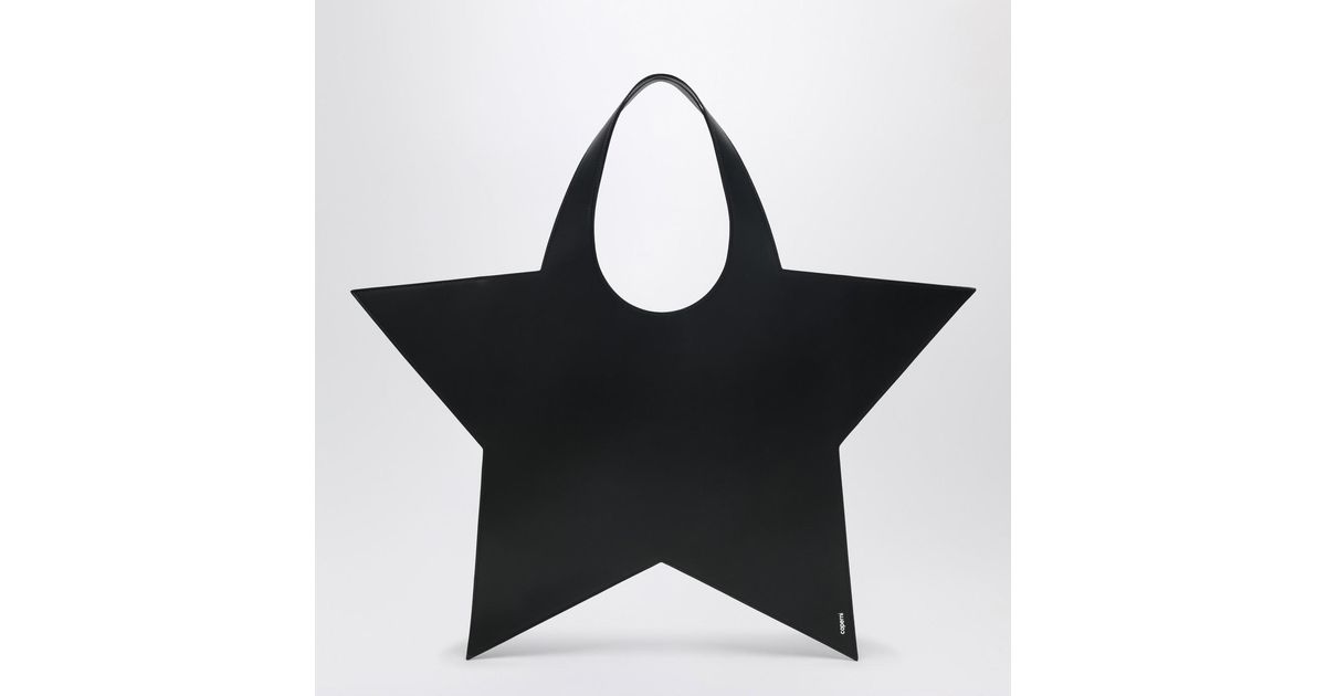 Coperni Star Leather Tote Bag in Black | Lyst