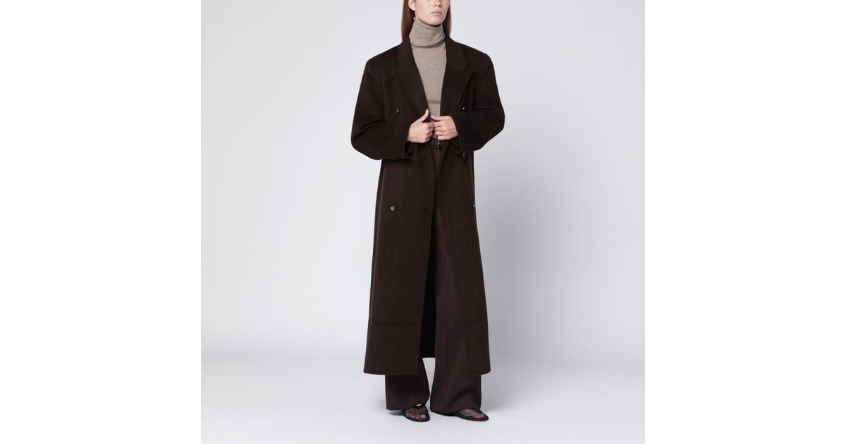 Almada Label Coat in Black | Lyst UK