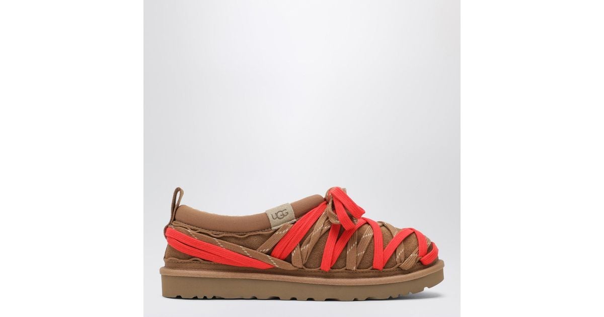 UGG Chestnut Tasman Lace Slippers in Red for Men | Lyst UK