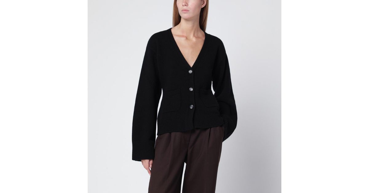 Almada Label Drea Cardigan in Black | Lyst UK