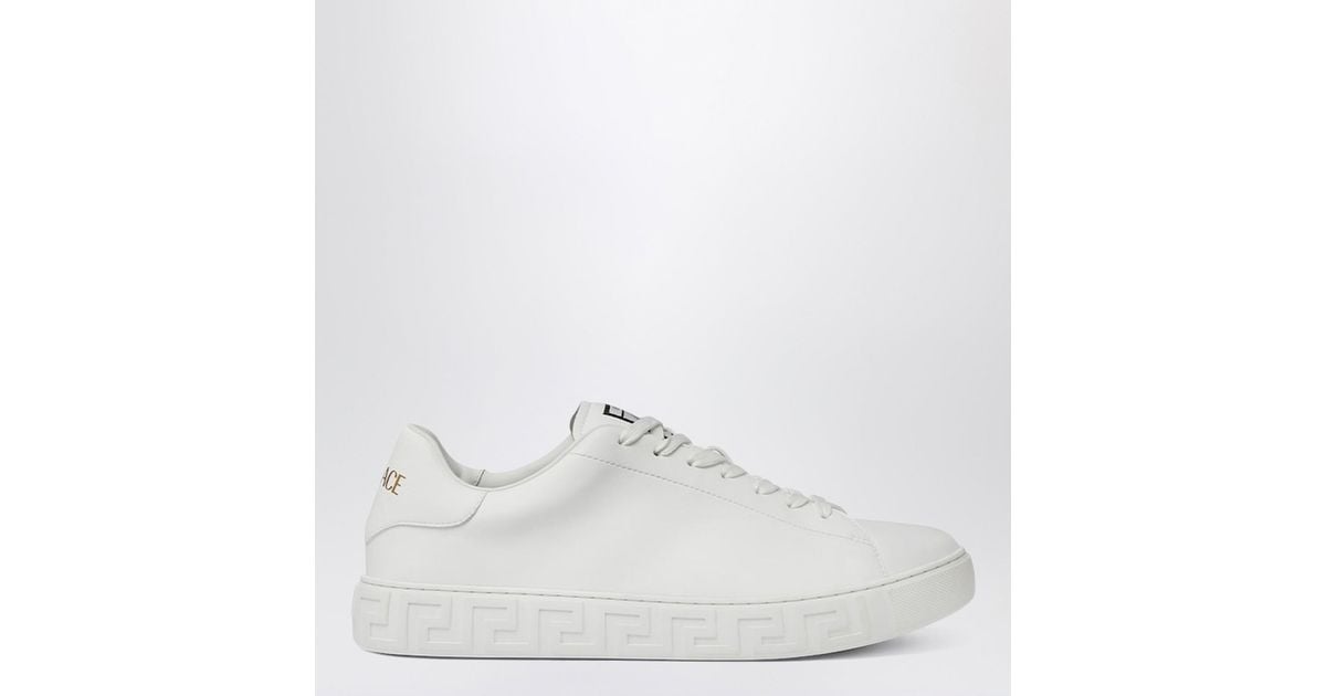 Versace Greca Nylon Sneakers in White for Men | Lyst UK