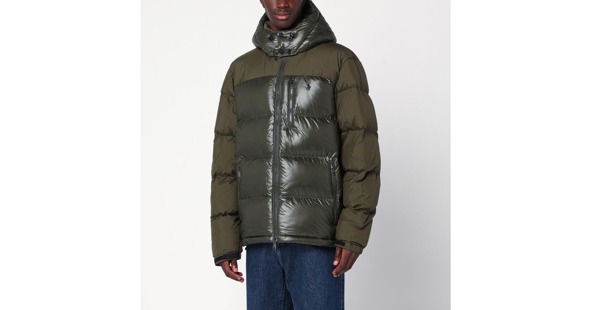 Polo Ralph Lauren Military Down Jacket in Grey for Men | Lyst UK