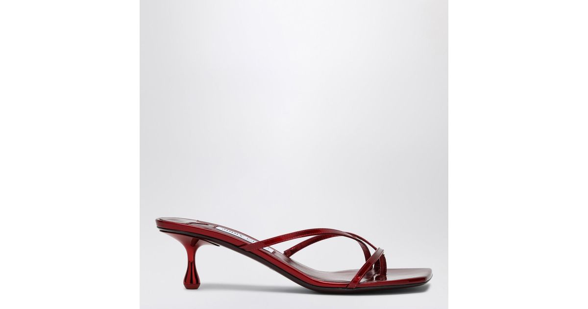 Jimmy Choo Etana Mule 50 Ruby Sabot in Red | Lyst
