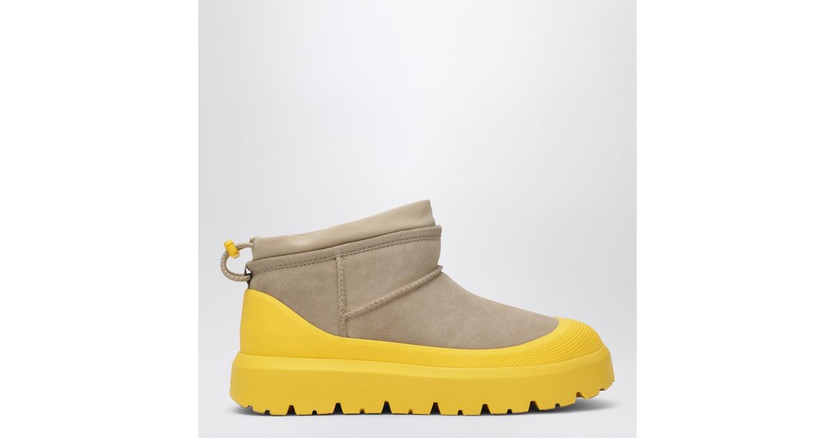 UGG Classic Ultra Mini Weather Hybrid Boots Mustard in Yellow for Men ...