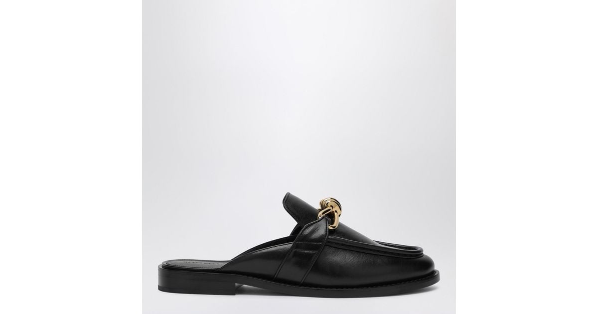 Bottega Veneta Astaire Moccasin Sabot in Black | Lyst