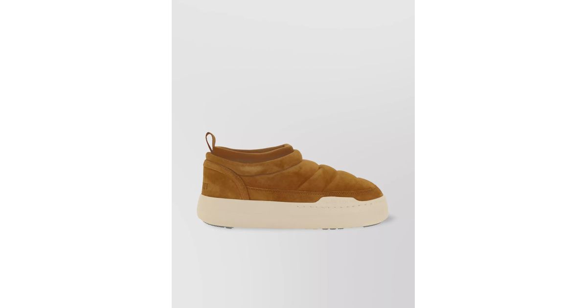 Moon Boot Soft Quilted Suede Boots | Lyst