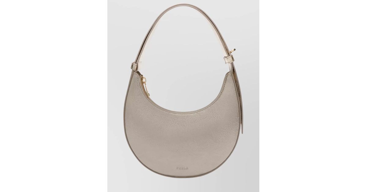 Furla Mini Shoulder Bag Adjustable Strap in Grey | Lyst UK