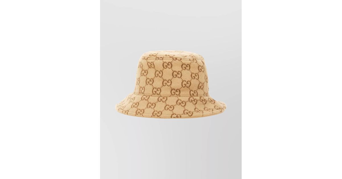 Gucci Wool Bucket Hat in Natural | Lyst UK