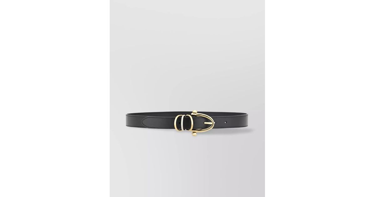 Chloé Circular Brass Diamond-Tipped Dual Loops Belt | Lyst