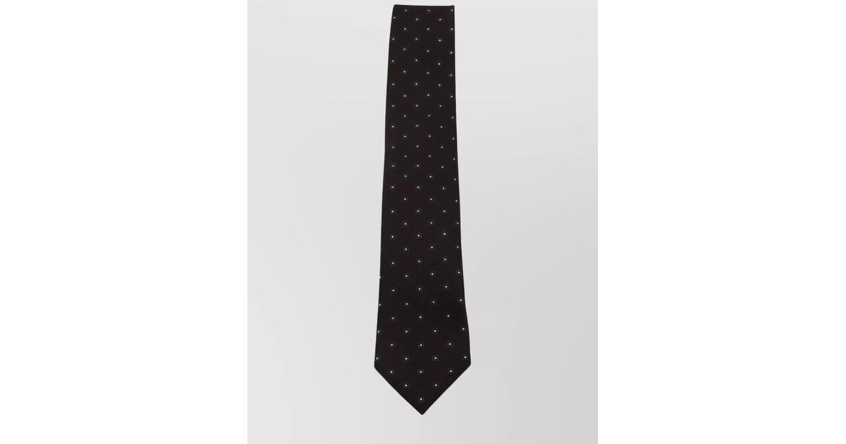 ZEGNA Slim Square Pattern Ties Collection in White for Men | Lyst UK