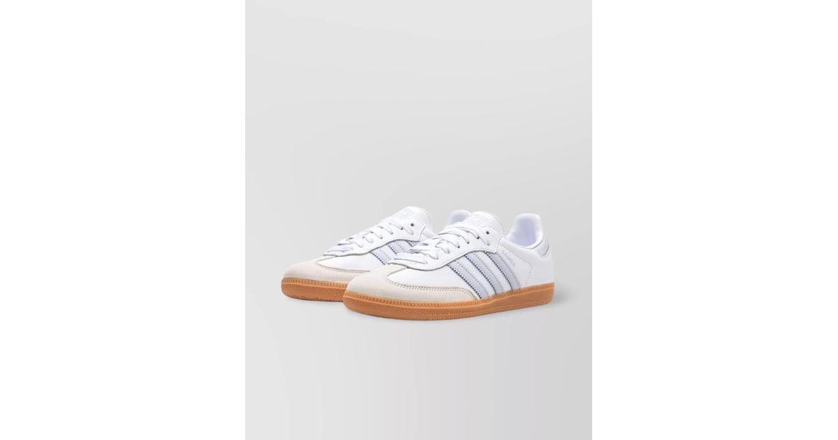 adidas Logo Sneakers With Contrasting Heel Counter in White | Lyst