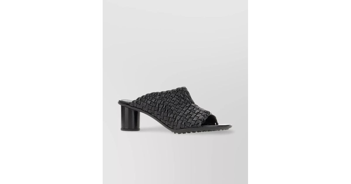 Bottega Veneta Atomic Block Heel Mules With Open Toe | Lyst