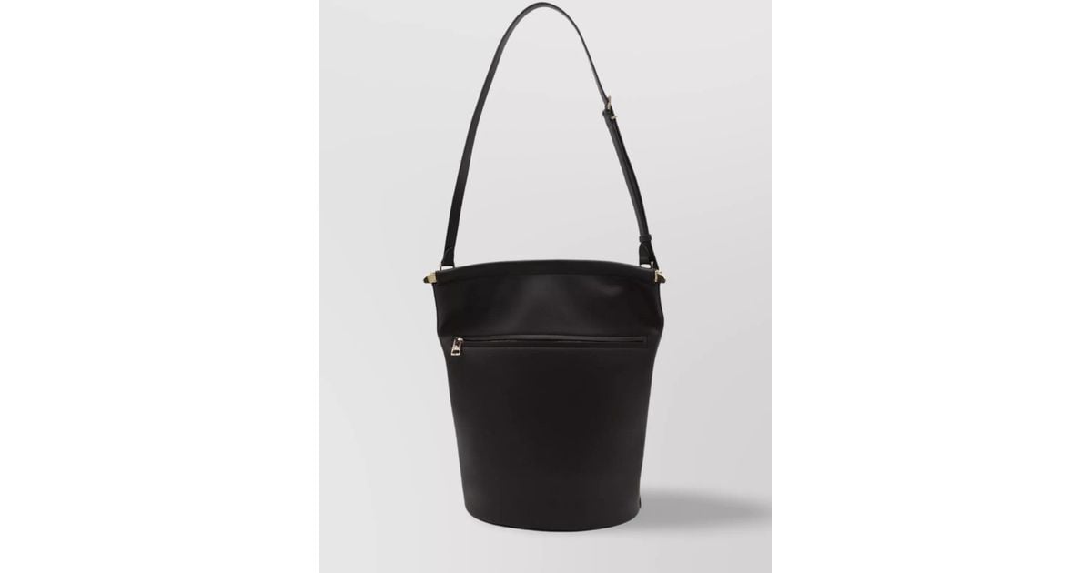Tod's Bucket Bag With Adjustable Strap And Exterior Pocket in Black | Lyst