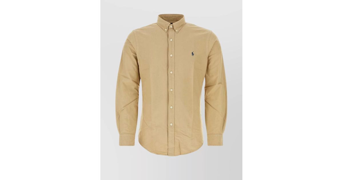 Polo Ralph Lauren Polo Pony Oxford Shirt With Back Yoke And Curved Hem ...
