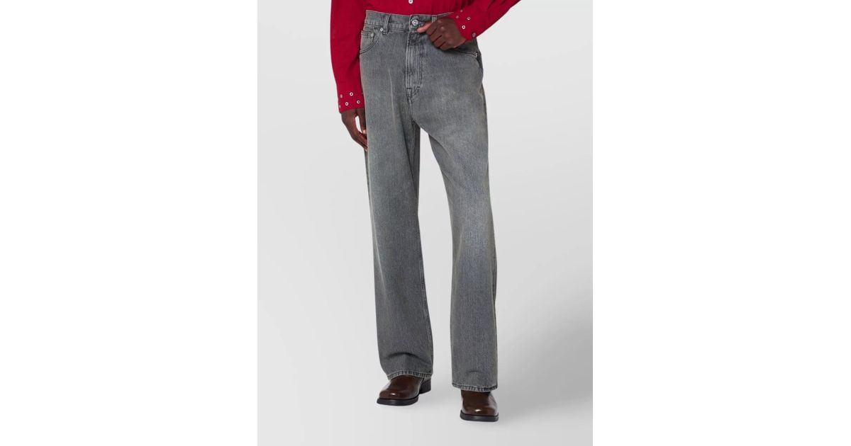 Our Legacy Five-Pocket Jeans Featuring Belt Loops And Contrast Panel in ...