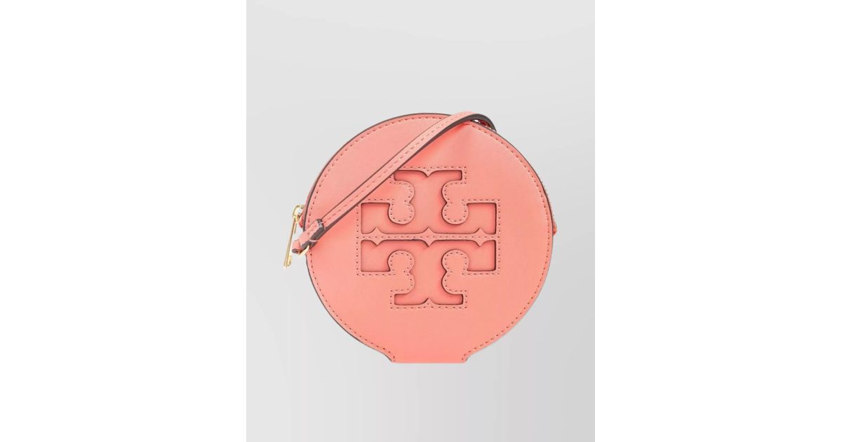 Tory Burch Ella Zip Bio Card Holder in Pink | Lyst