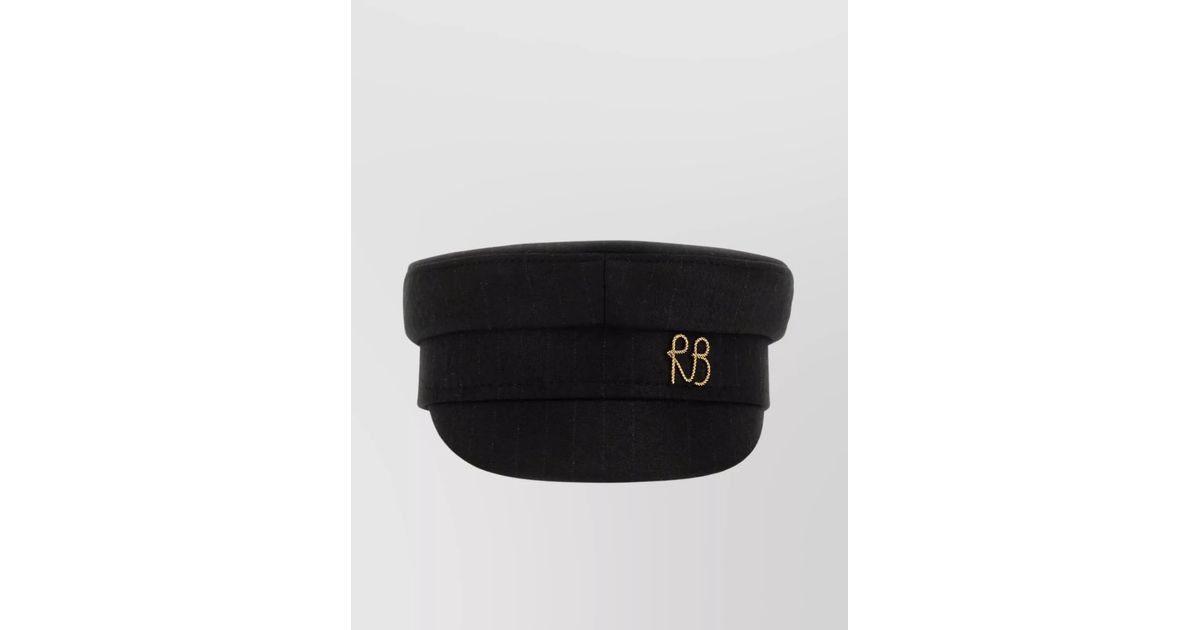 Ruslan Baginskiy Flat Top Short Brim Hat in Black | Lyst UK