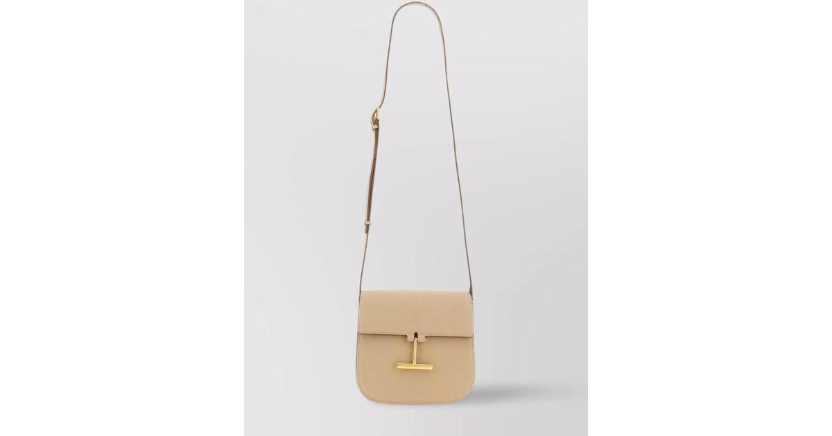 Tom Ford Petite Rectangular "Tara" Bag With-Tone Hardware in White | Lyst