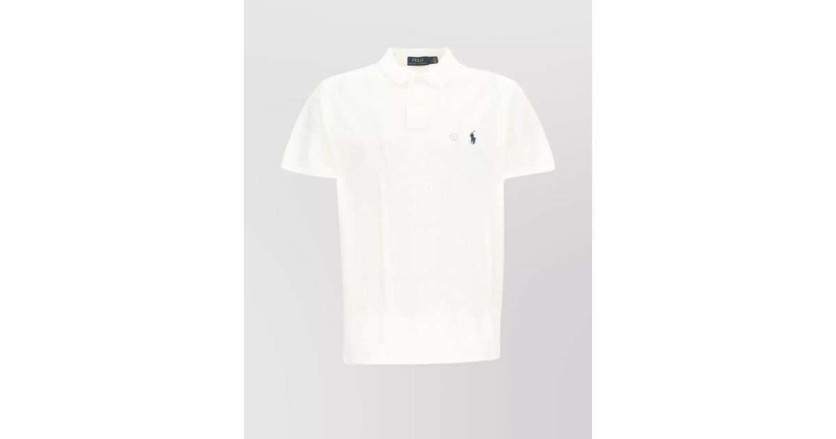 Polo Ralph Lauren Knit Short Sleeve Polo Shirt in White for Men | Lyst