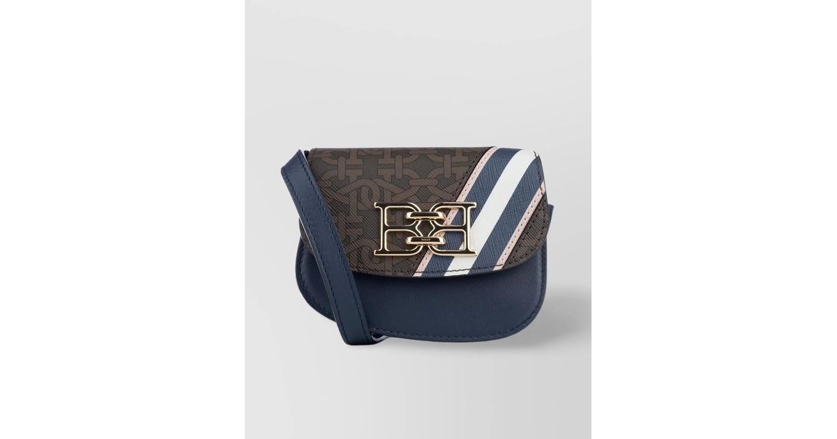 Bally Leather Crossbody Bag in Blue | Lyst