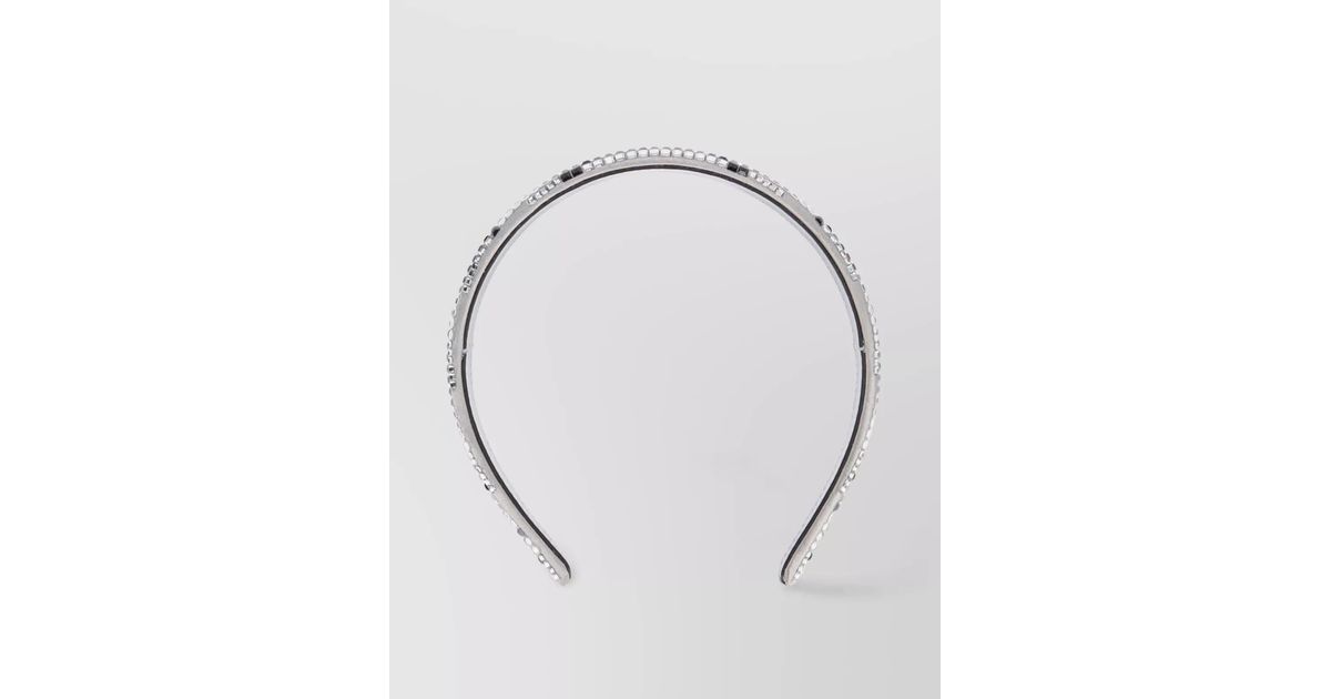 Gucci Wide Band Hair Accessory With Metallic Finish | Lyst